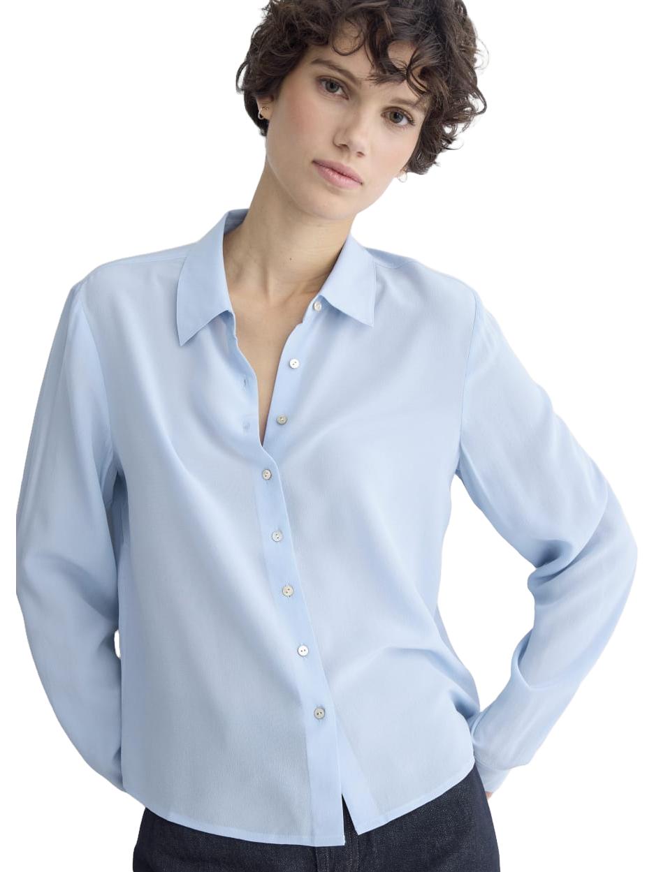 EVERLANE Everlane Shrunken Washable Silk Top